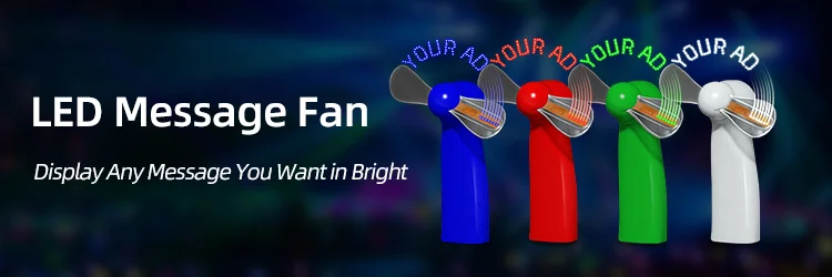 LED Glow Electric Fan | Portable Handheld Light up Party Decoration for ...
