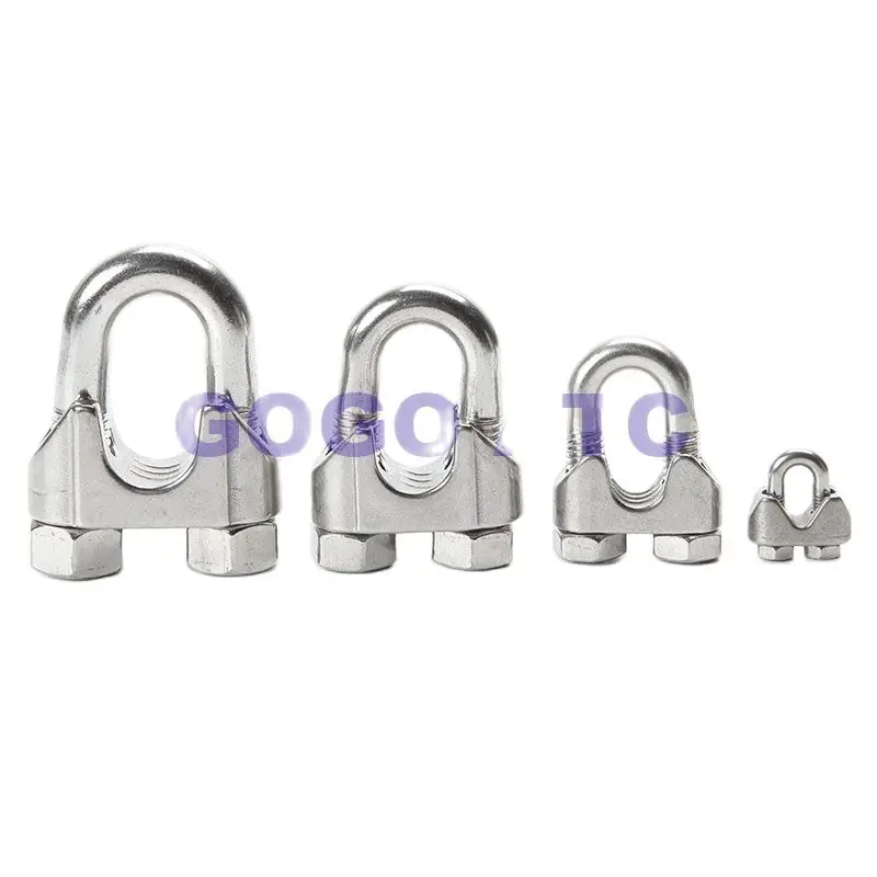 304 Wire Rope Clamp Buckle M2-M8 Stainless Steel Ingot Card U-shaped ...