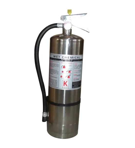 6L Class K Type Fire Extinguisher - Stainless Steel for Kitchen