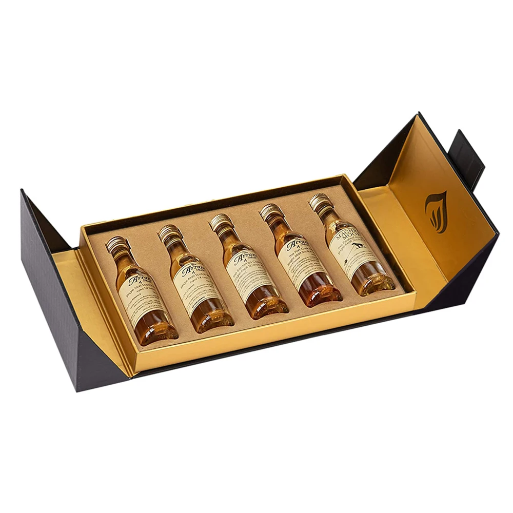 Custom Branded Luxury Rigid Alcoholic Drink Whisky Bottles