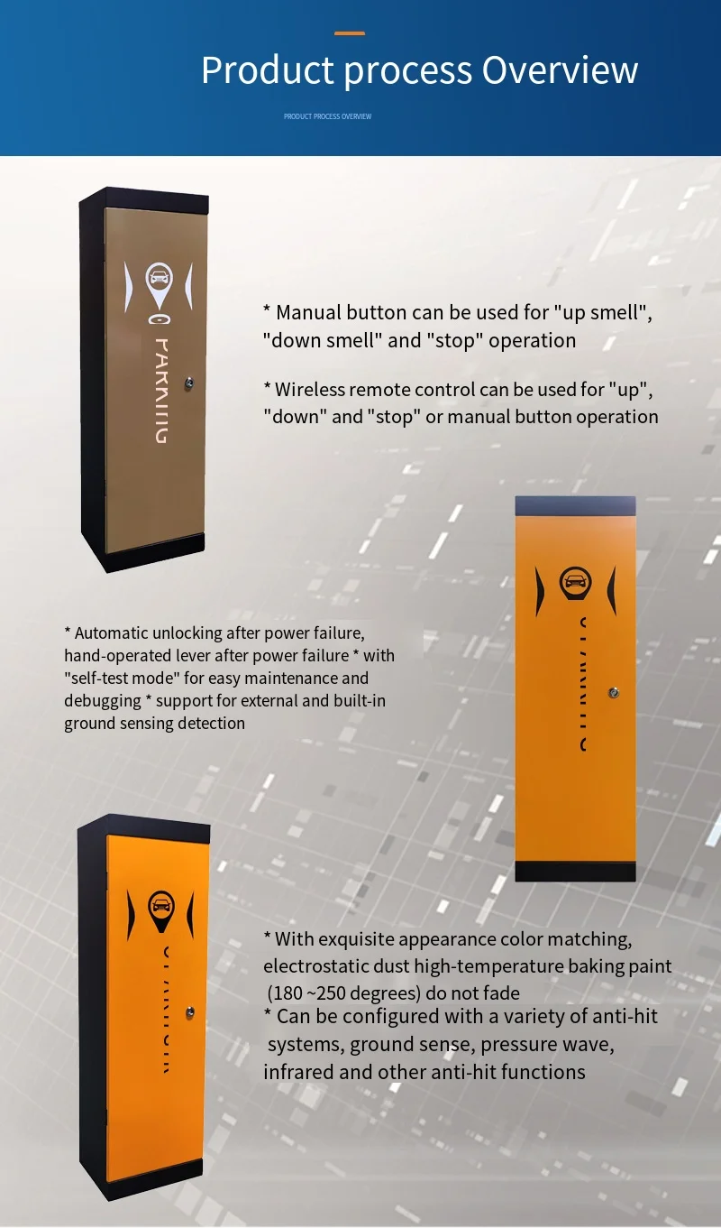 Mechanism Traffic Barrier Gate - Automatic Arm Out Entrance