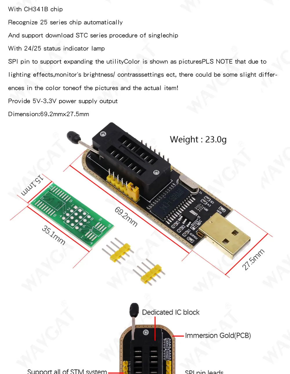 CH341B Programmer - Efficient USB Motherboard Routing