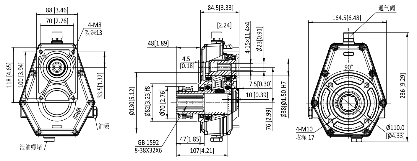 Best Selling Speed Multiplier Gearbox Km6107 Series For Forest ...