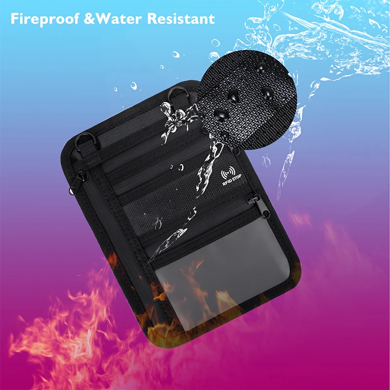 YIHUAXING Custom Logo Fireproof Passport Card Holder Stylish ...