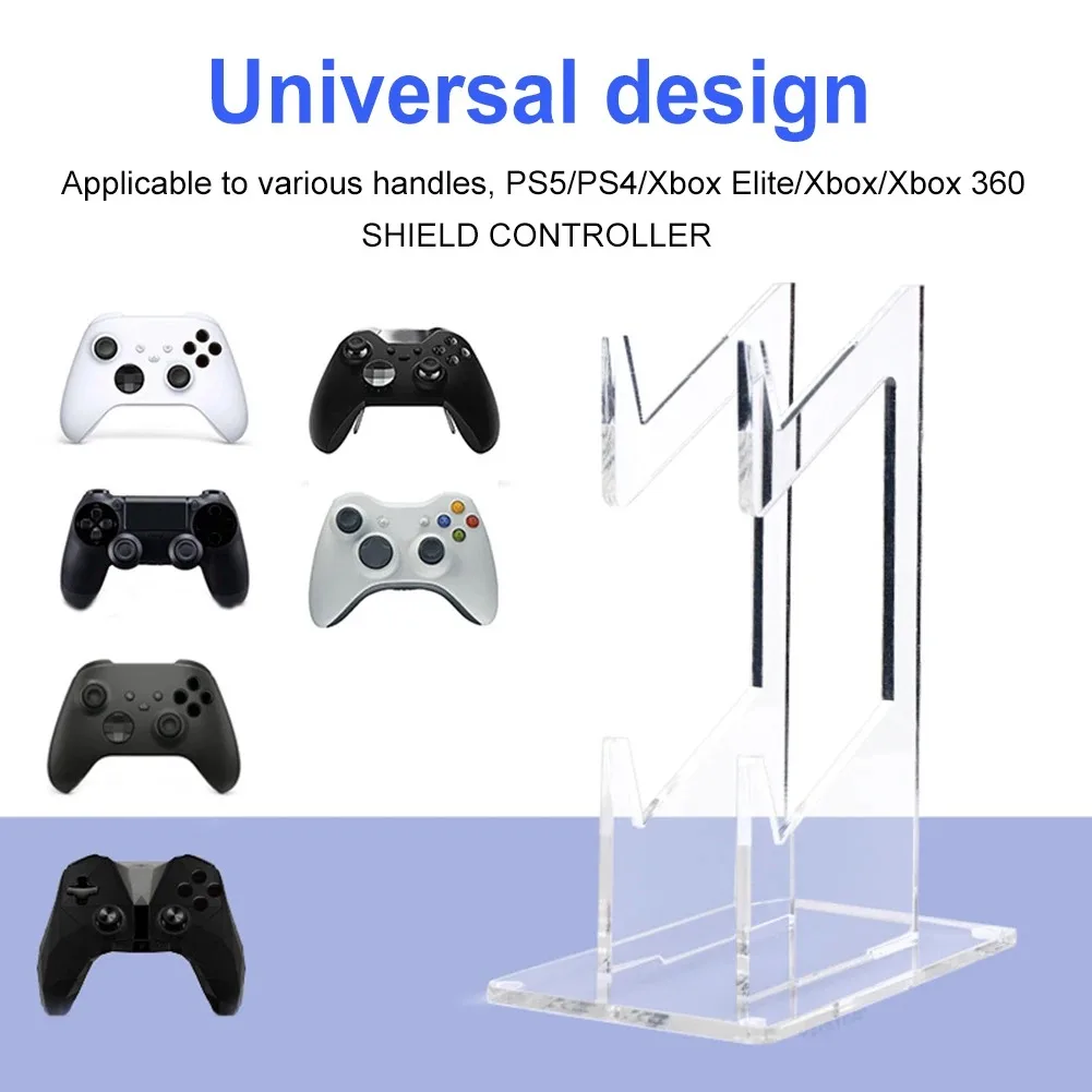 Universal Color Acrylic Dual Game Controller Holder Non-slip Desktop ...