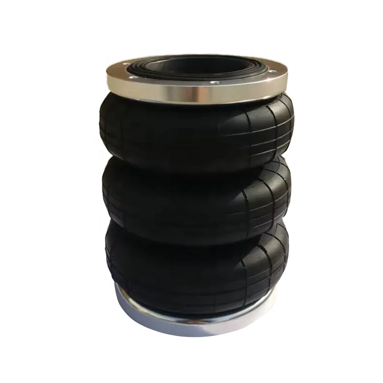 Aluminium Flange Type Triple Convoluted Car Rubber Air Suspension ...