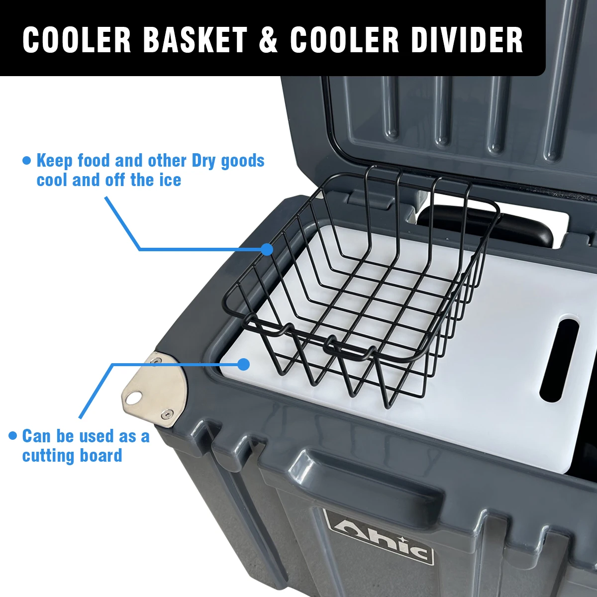 35QT ROLLING RUGGED COOLER - Perfect for Outdoor Adventures
