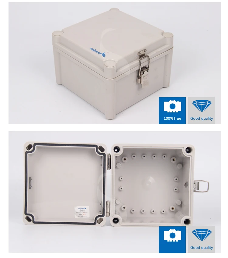 Saipwell Pc Clear Waterproof Box With Inner Hinge Flame Retardant ...