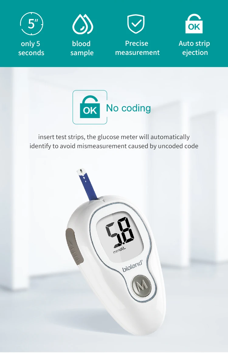 Diabetes Digital Glucometer - Precision Blood Sugar Monitor