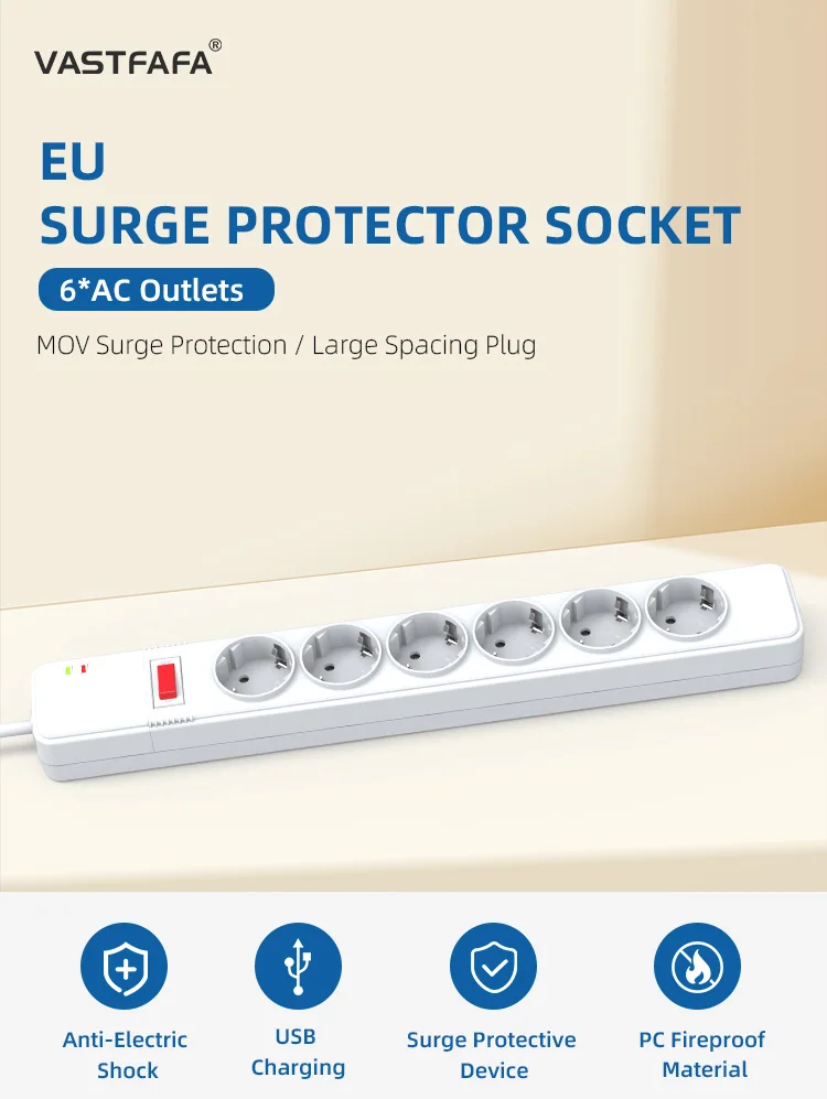 Smart Power Strip 6 Way Power Board for Au Eu Us Uk Sockets Power Strip ...
