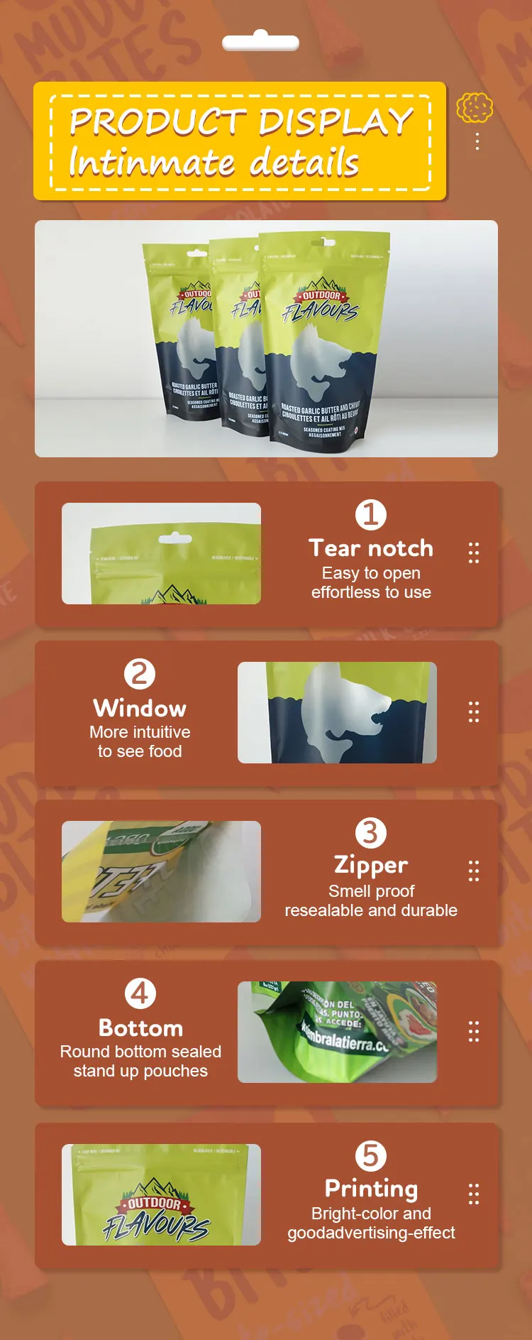 Customized Aluminum Foil Zip Lock Standing Doypack Plastic Standup ...