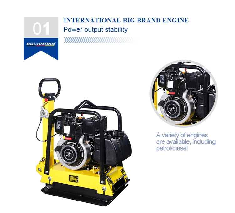 Easy Operation Gasoline Mini Vibratory Plate Compactor Mechanical ...