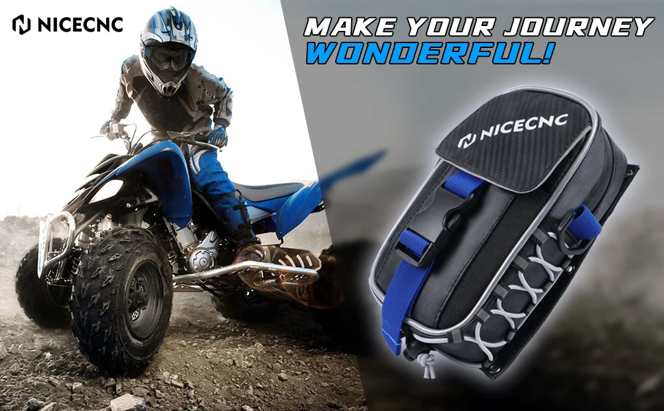 Nicecnc Atv Front Fender Tool Storage Luggage Bag For Yamaha Raptor 700 ...