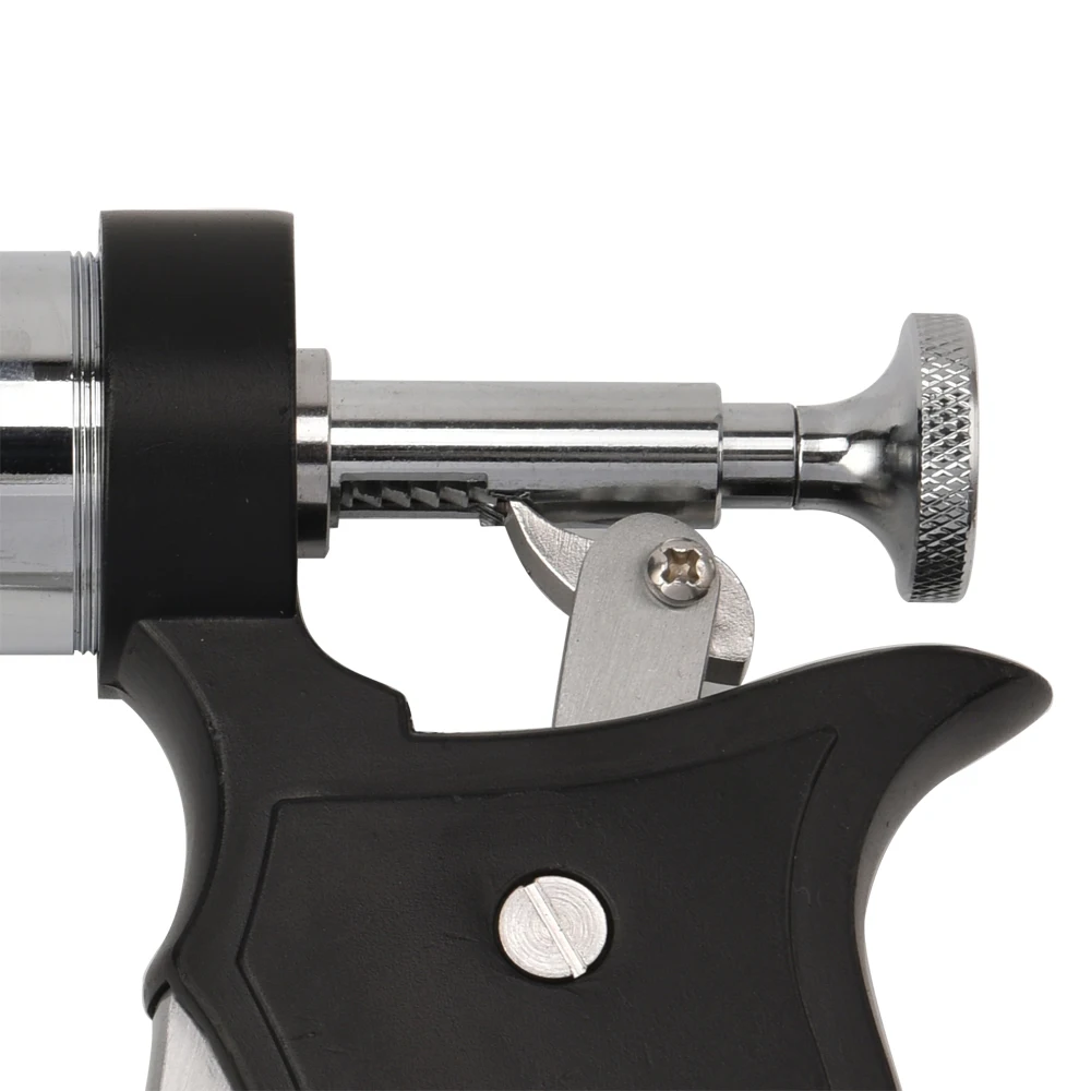 Veterinary Pistol - 50ml Black Metal Syringe for Diagnosis