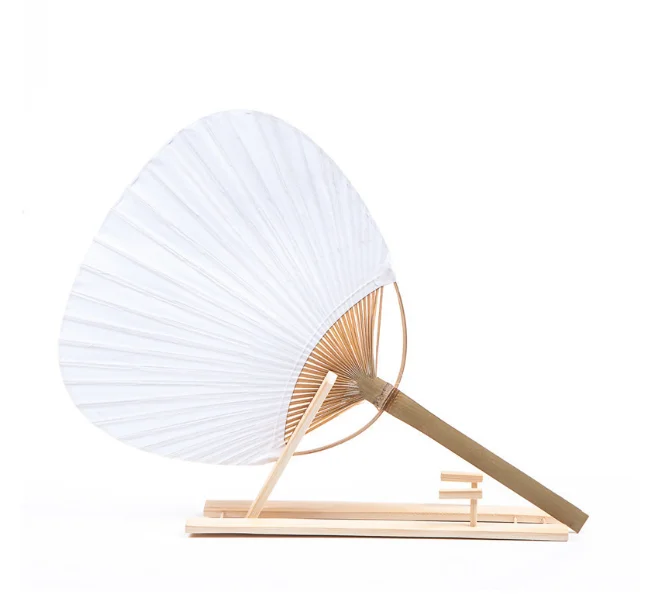 Promotion Advertising Bamboo Fabric Handheld Paddle Fan Customized ...