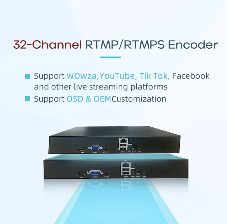 Iptv Live Streaming Server H.265 Hevc Ip Encoder For Iptv Support Udp Http Hls Rtmp Rtsp Webrtc ...