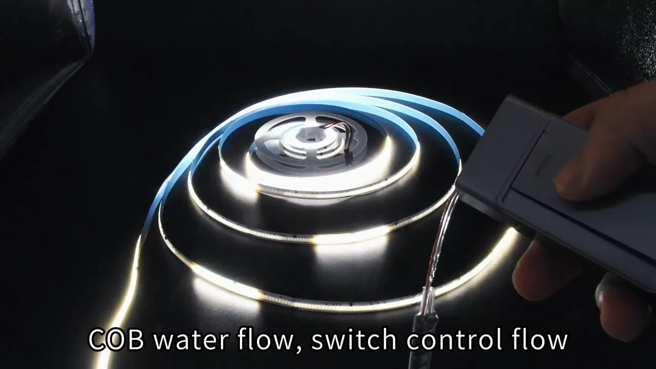 Cob Running Led 360chipm Ra80 24v Strips Lights Cob Light Water Flowing ...