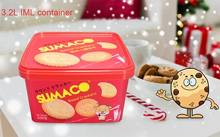 3.1L Custom Plastic Crackers Container Plastic Biscuit Packaging Boxes ...