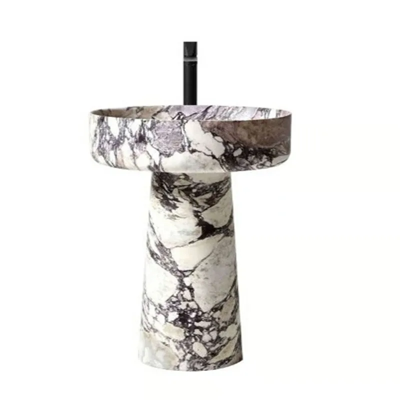 Luxury Calacatta Viola Marble Sink Elegant Natural Stone Basin Modern ...
