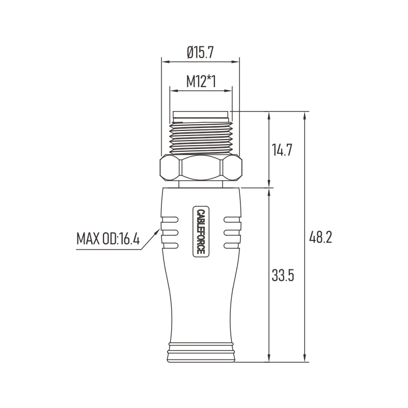 Ip67 Nmea 2000 M12 A Code Male Terminator Connector 5 Pin With 120ohm ...