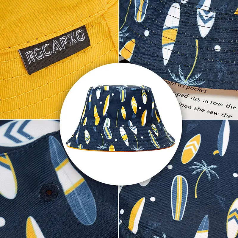 Wholesale Sustainable Bucket Hat Painting Hiking Packable Customized ...