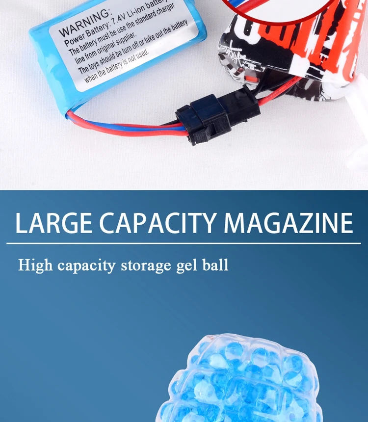 Ak47 M416 M4a1 M4 Electric Gel Blaster Orby Water Bead Splatter Orbeez Gun Toy Nerf Soft Bullet ...