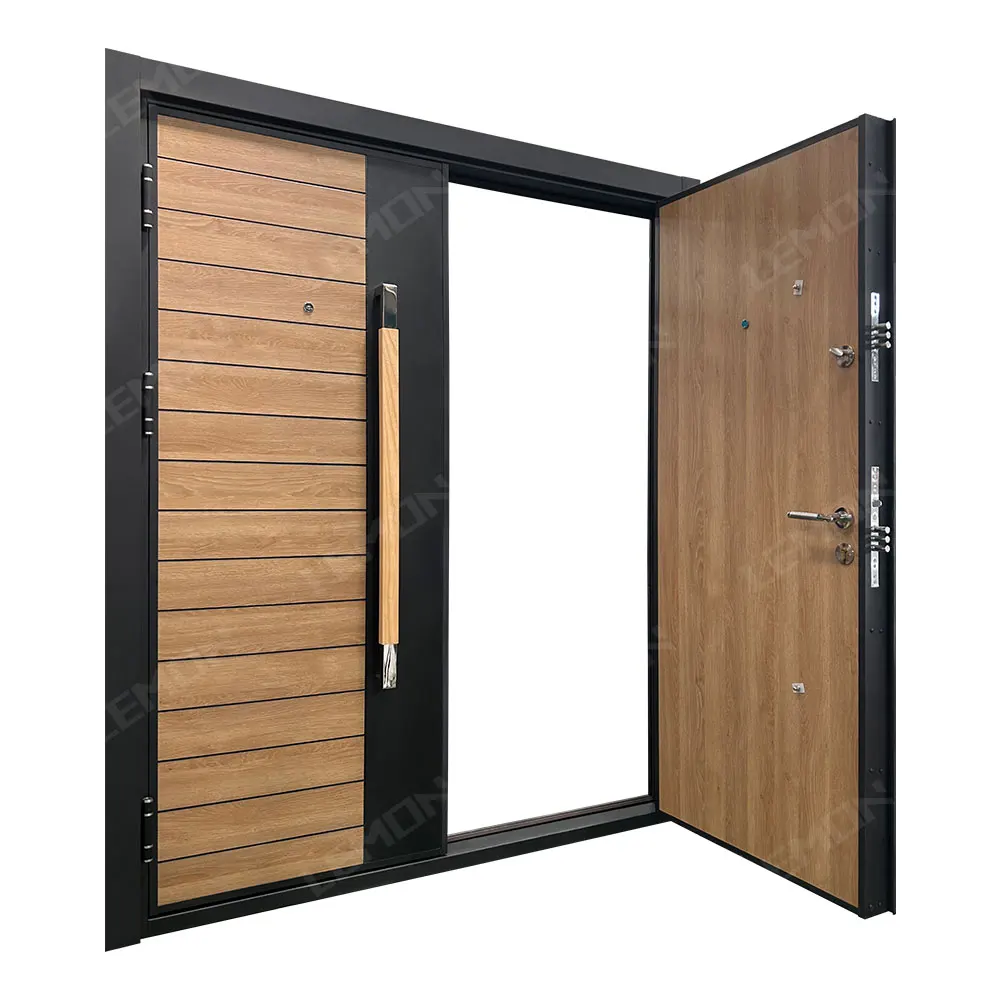 Latest Design Turkey Steel Wood Door Armored Exterior Security Entrance ...