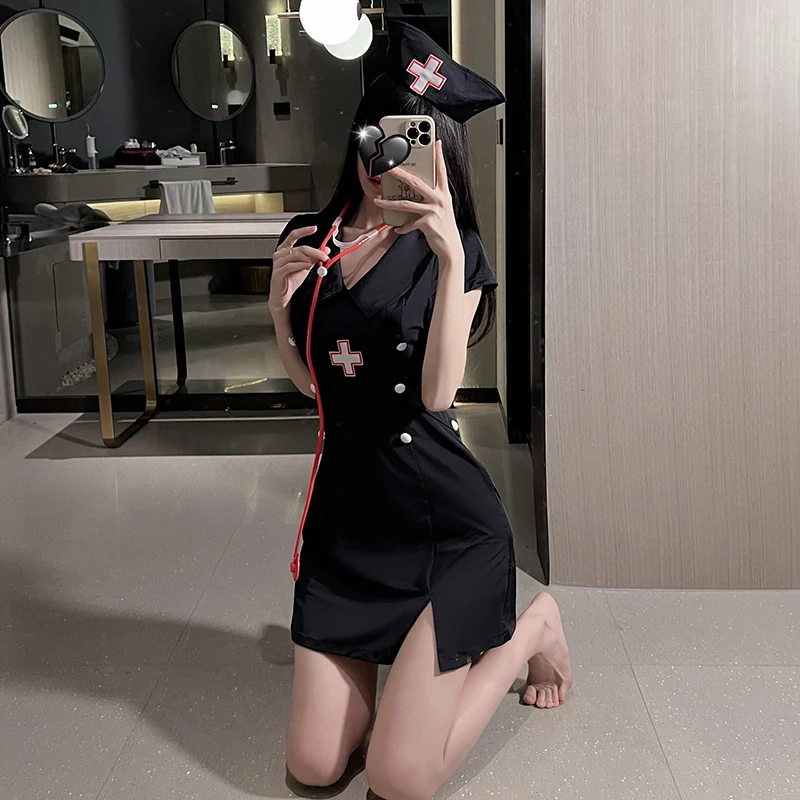 Bossman Sexy Cosplay Stewardess Uniform Women Erotic Costume Lingerie