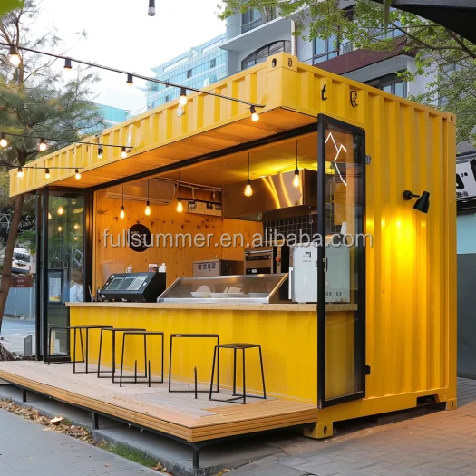 Industrial Style Coffee Bar & Food Container Shop House