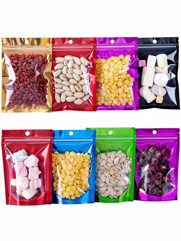 Mini Small Standing Food Grade Empty Luxury Plastic Food Pouch Bag ...