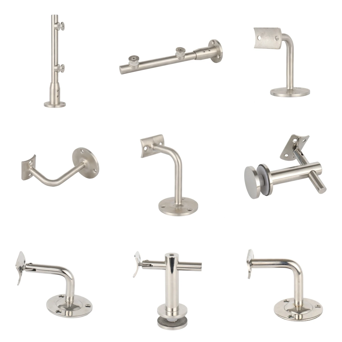 Stainless steel Handrail mounting bracket glass clamp handrail bracket ...