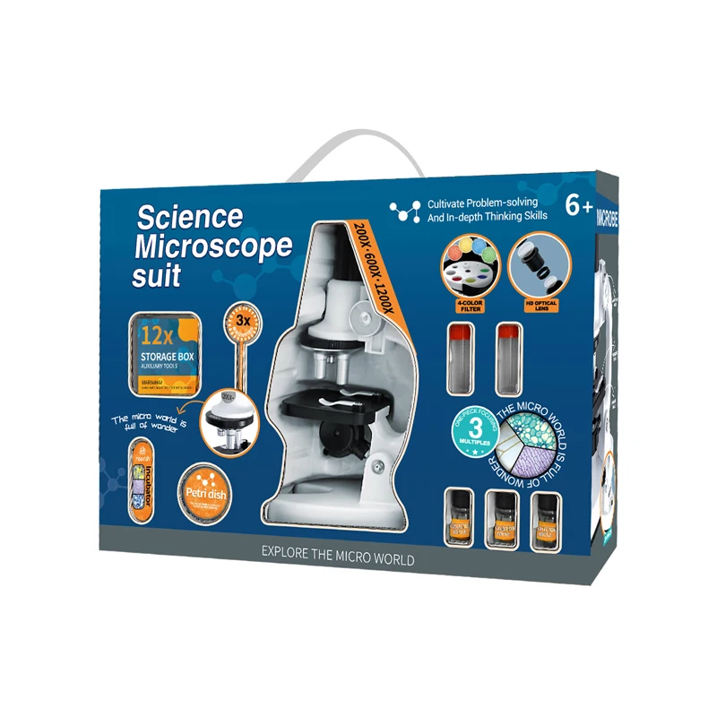 Hot Selling Kids Educational Science Microscope Portable Diy Science ...