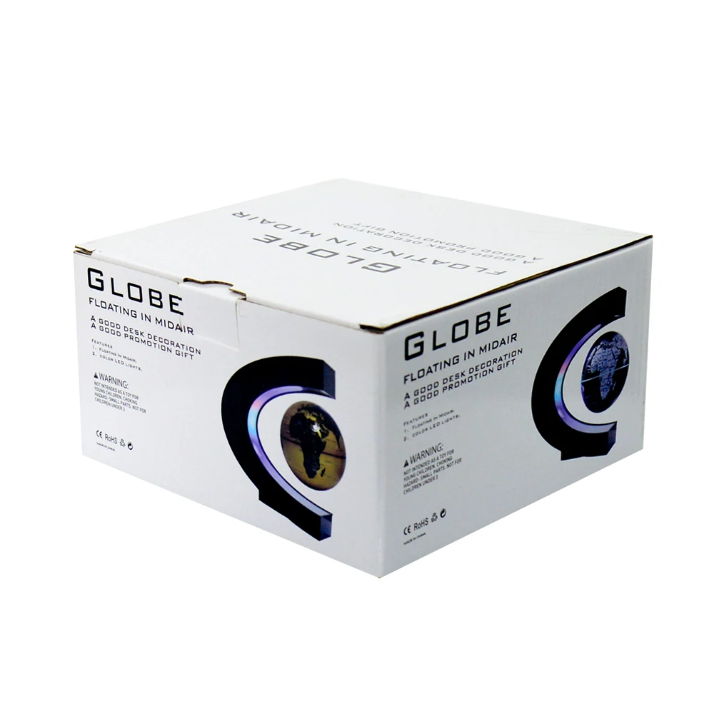 C 모양 세계 지구지도 회전 자기 활력 자기 부동 글로브 조명 기능 Buy 플로팅 글로브플로팅 글로브 램프마그네틱 플로팅 글로브 Product On
