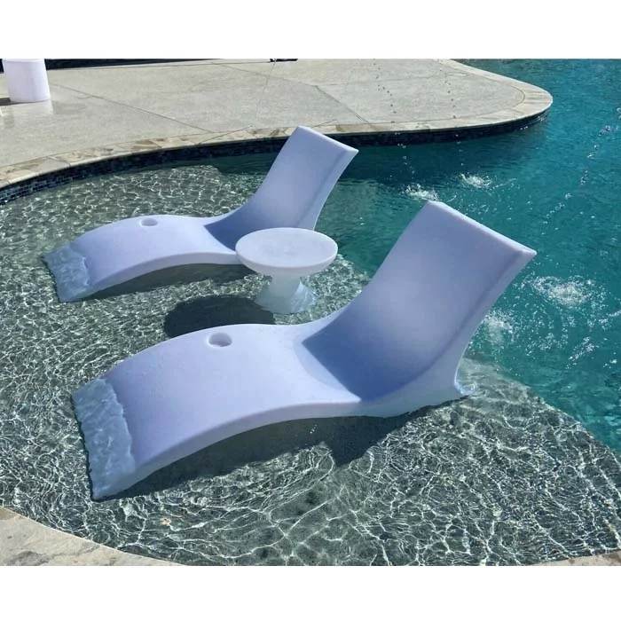 Ledge Beach in Water Lounger Chairs Outdoor Sun Lounger for Swimming ...