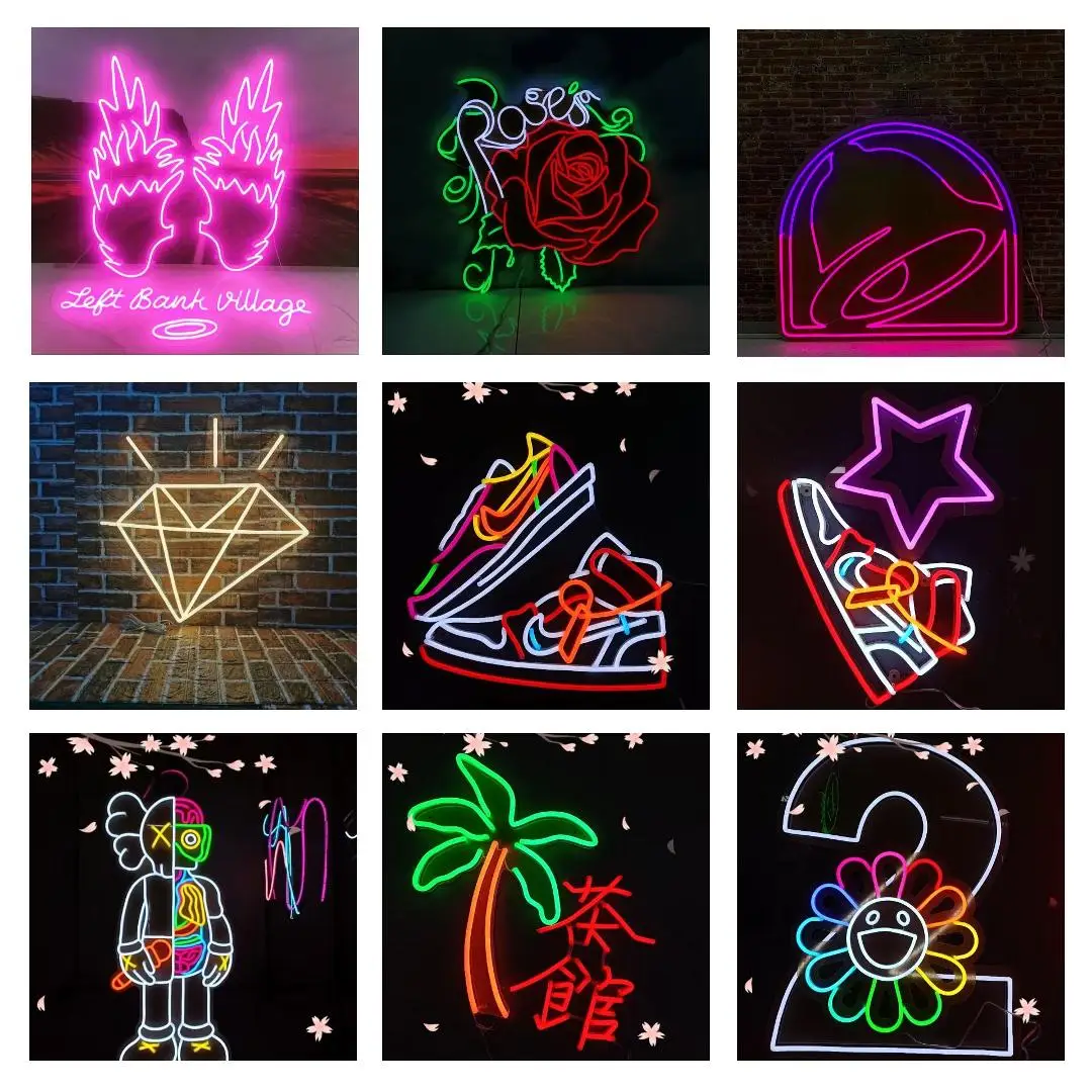 Customizable Indoor Outdoor Neon Logo LED Sign Neon Custom Acrylic ...