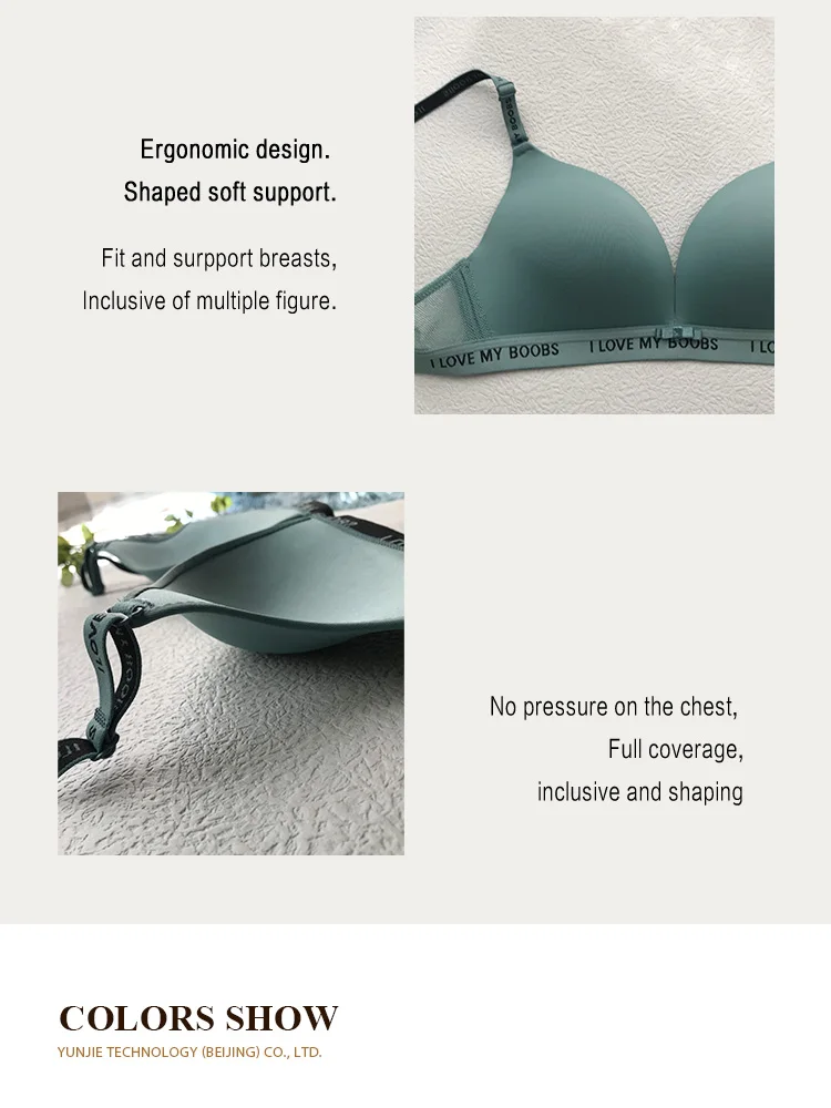 Weiyesi Wireless Triangle Brassiere - Soft, Seamless, and Supportive