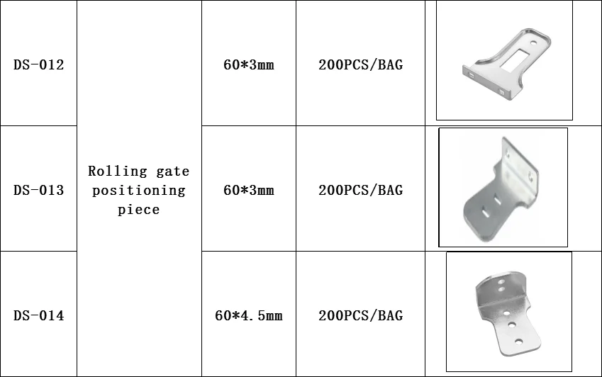 Store Fireproof Positioning Piece For Roller Shutter Door Accessories ...