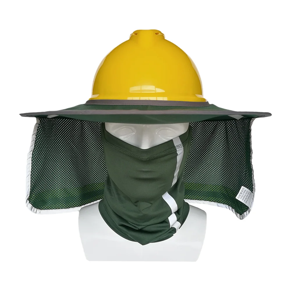 ANT5PPE 2in1 Safety Helmet Neck Protective Shield Outdoor Breathable ...
