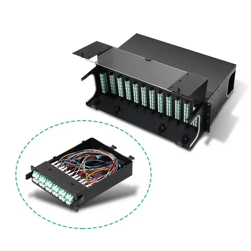 High Density Mpo Cassette Fiber Optic 24f Sm/om3 Mpo Box Mtp Cassette ...