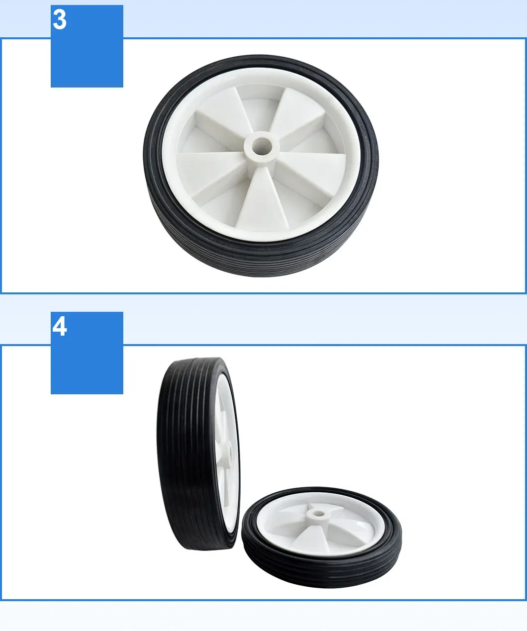 Plastic Lawn Mower Wheel Rubber Wheel - Buy Solid Rubber Wheel,All Size ...