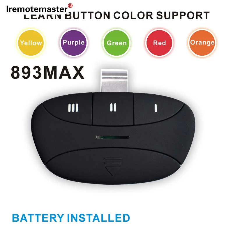 893max Universal Garage Door Remote - Compatible with 971LM