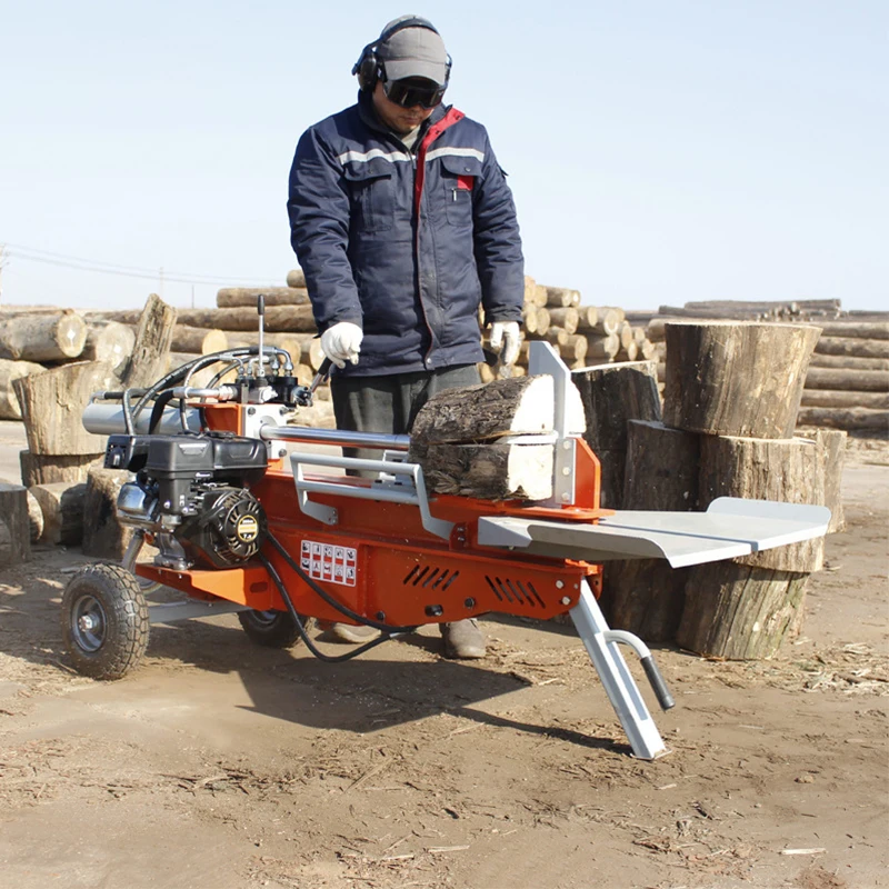 18 Ton Hydraulic Electric Log Splitter Wood Log Splitter Machine Double ...