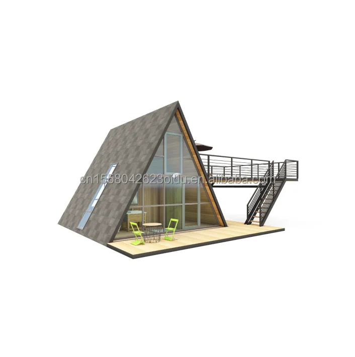 Deluxe Steel Structure Small Wooden House - Modular Prefabricated
