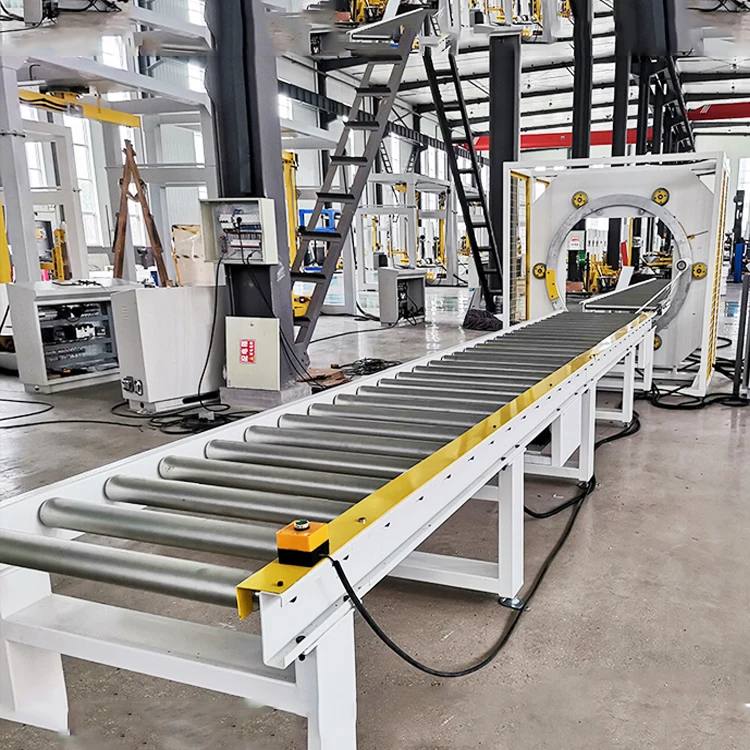 Horizontal Orbital Stretch Wrapping Machine Horizontal Stretch Door ...