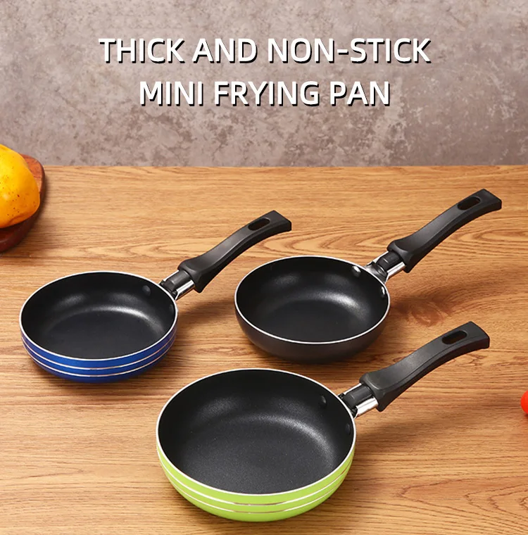 Factory Price Cookware 12/14/16 CM Multi-color Frypan Non Stick Mini ...
