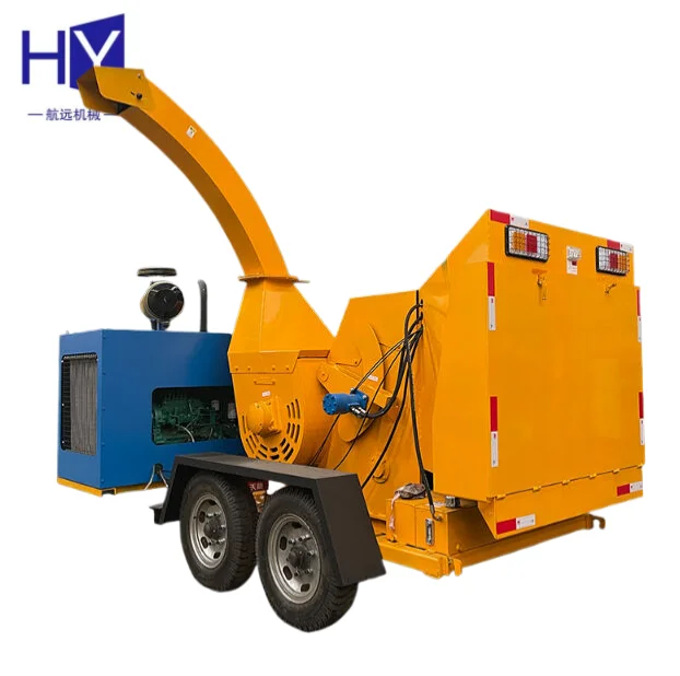 Forestry Machinery 40hp Self Powered Wood Chipper Machine Shredder Tree ...