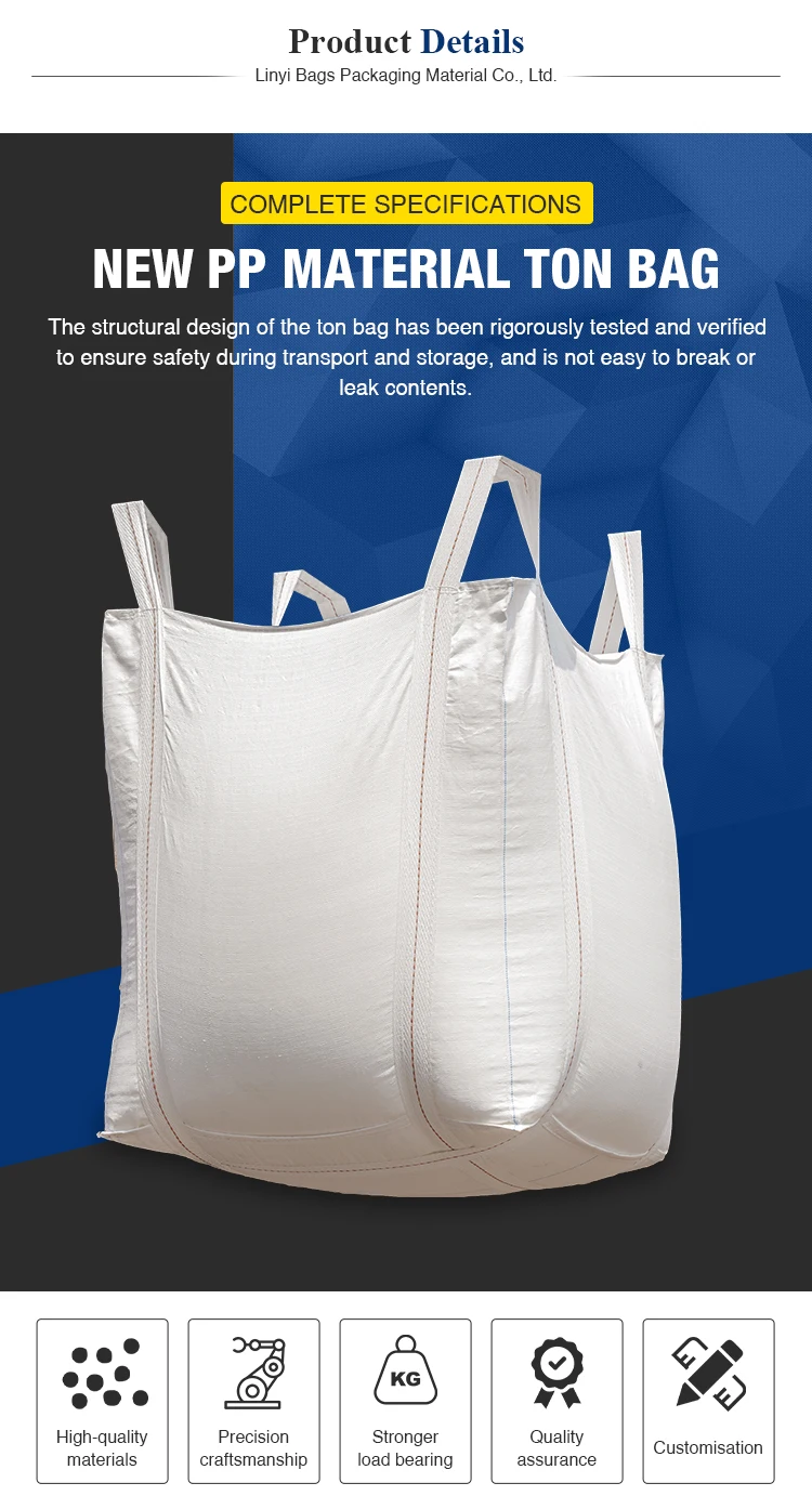 1000 Kg High Tensile Big Bulk Bag - Durable & Customizable