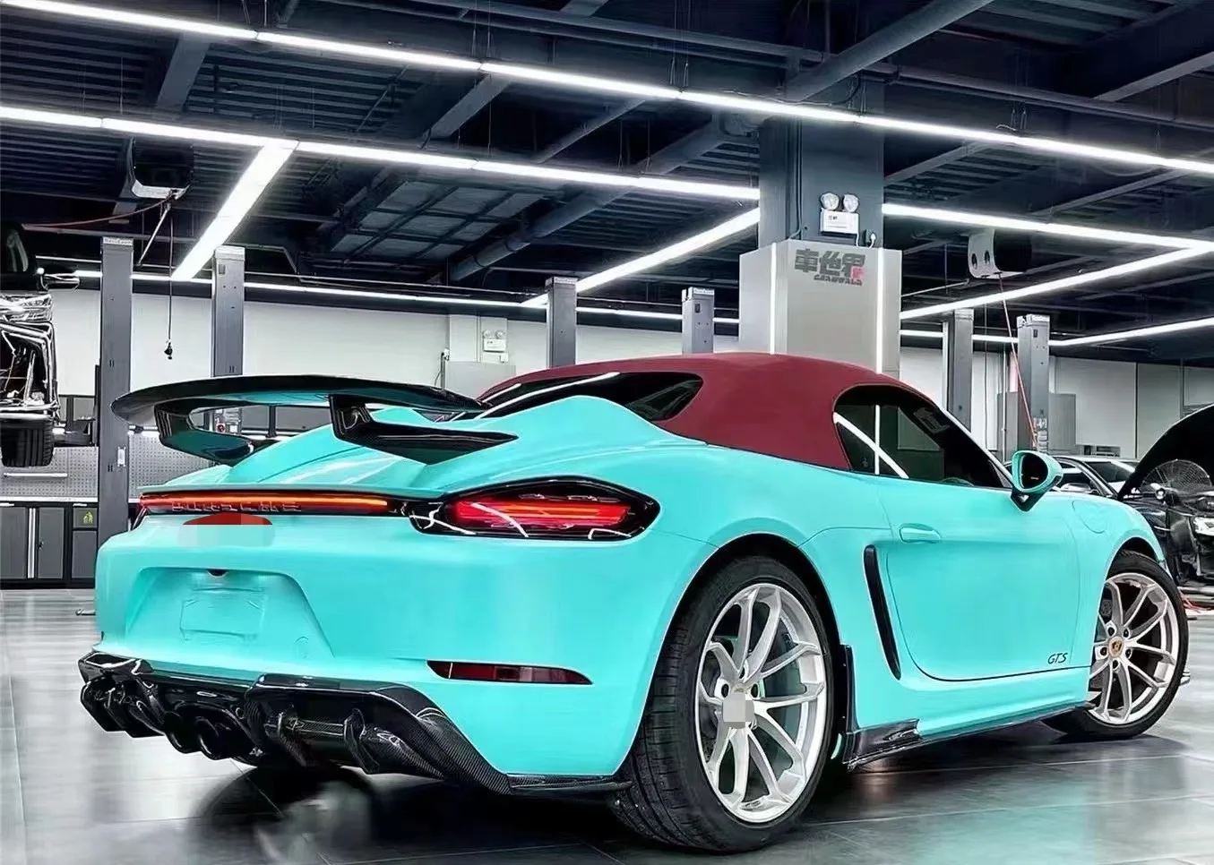 Carbon Fiber Hump Style Body Rear Large Tail For Porsche 718 981 Rear ...