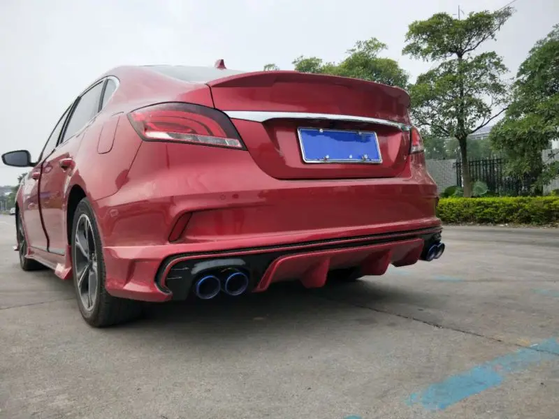 Auto Body Systems Wide Body Kit PP Car Rear Diffuser Lip Bumper Part ...