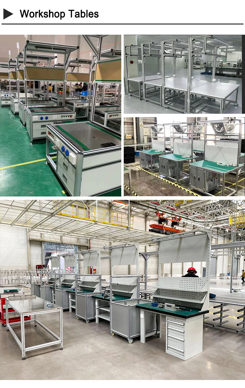 Customized Big Heavy Duty Double Face Aluminum Frame Bench Anti Static ...